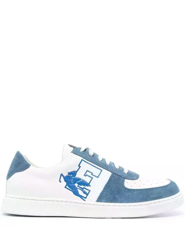 Etro Logo-print Panelled Sneakers - White