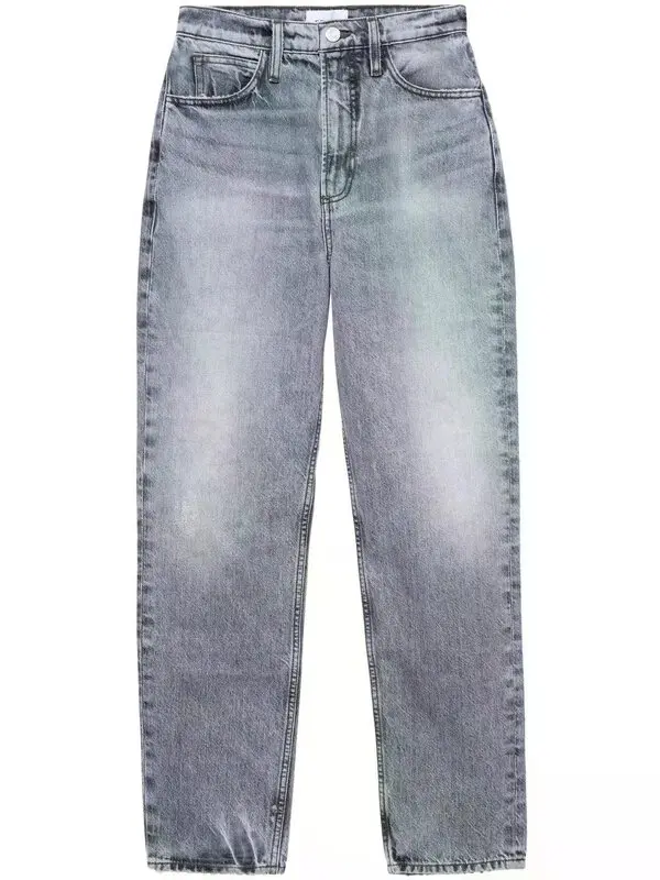 FRAME Mid-rise Straight Leg Jeans