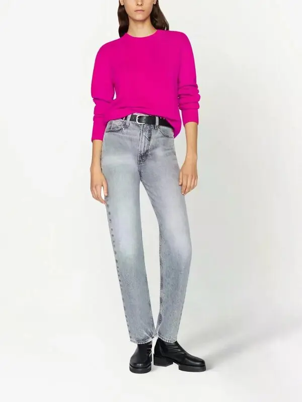 FRAME Mid-rise Straight Leg Jeans