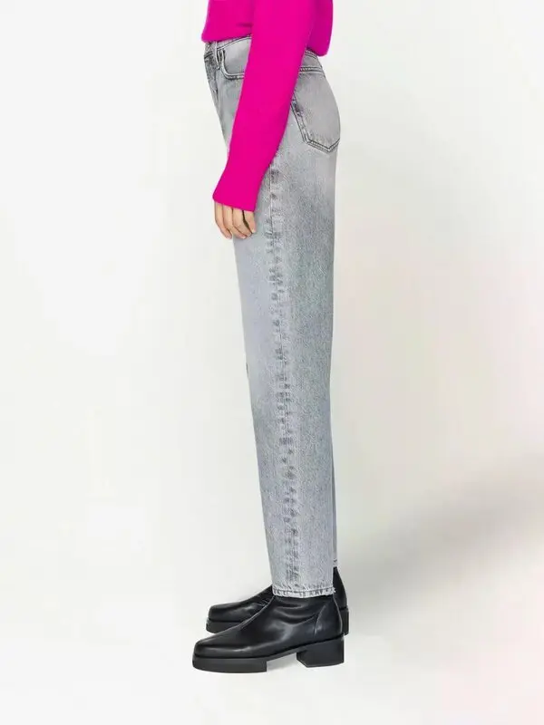FRAME Mid-rise Straight Leg Jeans