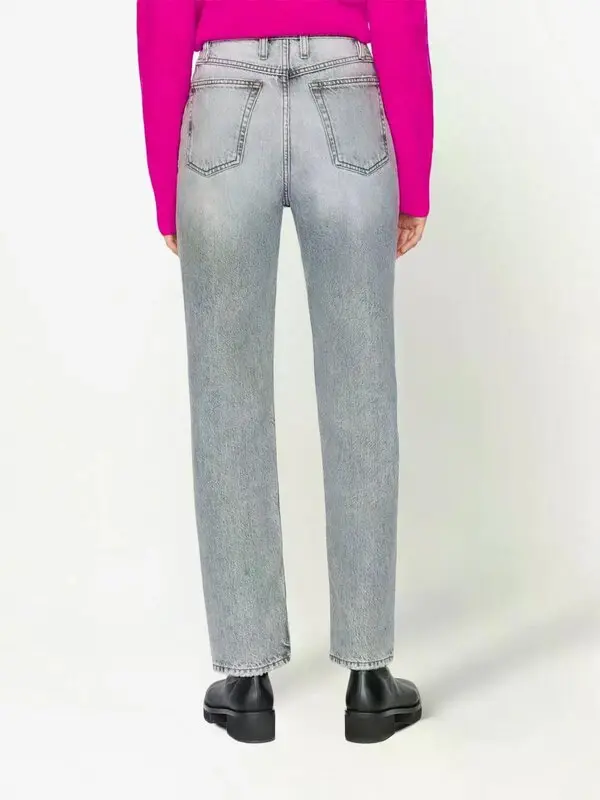 FRAME Mid-rise Straight Leg Jeans