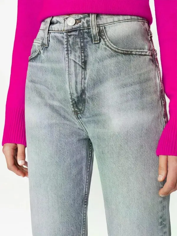 FRAME Mid-rise Straight Leg Jeans