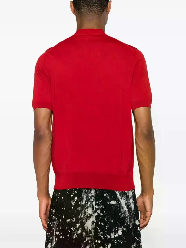 Play Comme Des Garcon V-neck Wool Cardigan