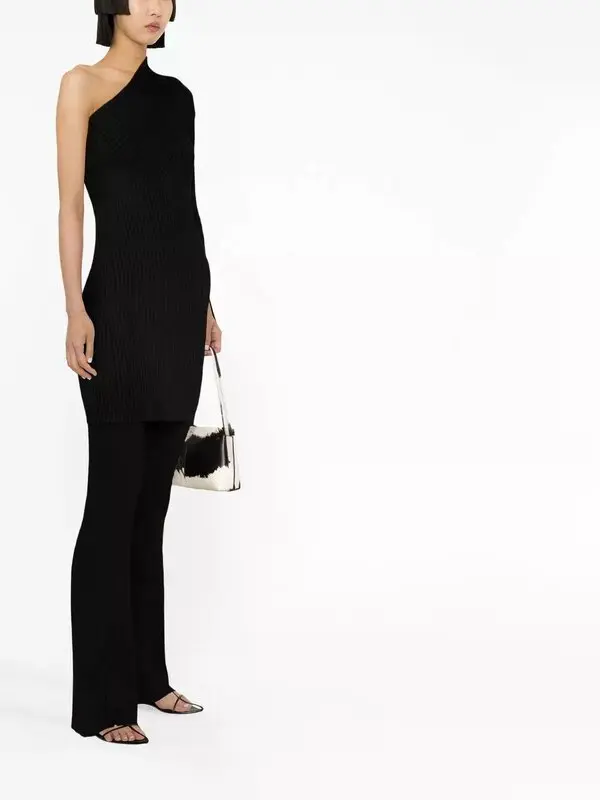 AERON One-shoulder Knitted Minidress