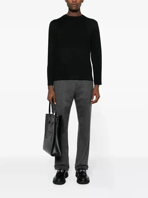 DELL'OGLIO Crew-neck Merino Wool Jumper