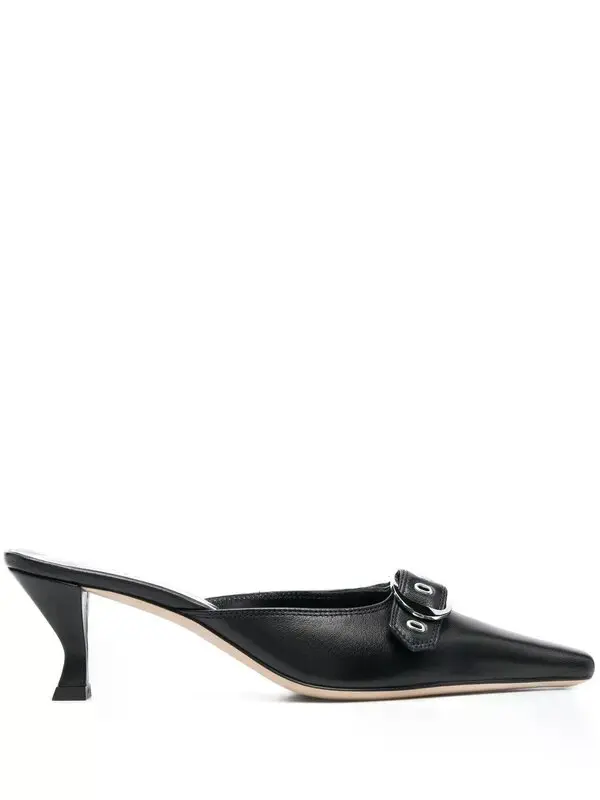 By Far Evelyn Leather Mules