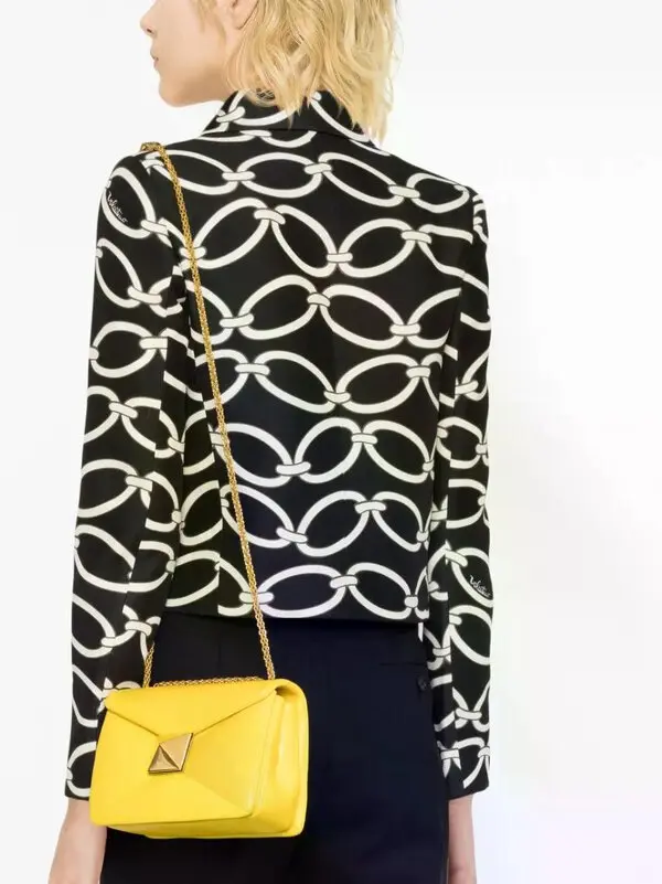 Valentino Garavani One Stud Crossbody Bag - Yellow