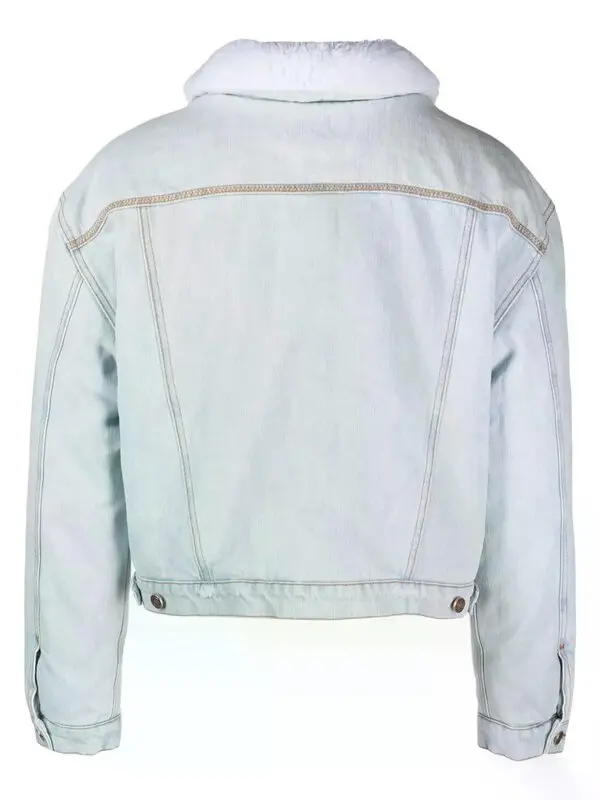 ERL Faux-fur Collar Denim Jacket