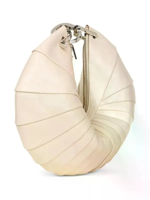 Cult Gaia Ubah Pleated Clutch Bag - Neutrals