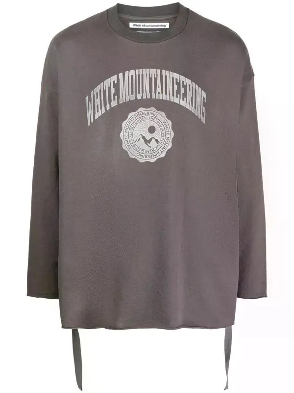 WHITE MOUNTAINEERING Logo-print Draped-strap Sweatshirt