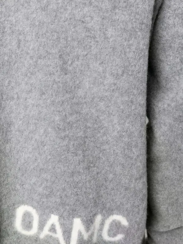OAMC Intarsia-knit Logo Wool-blend Jumper