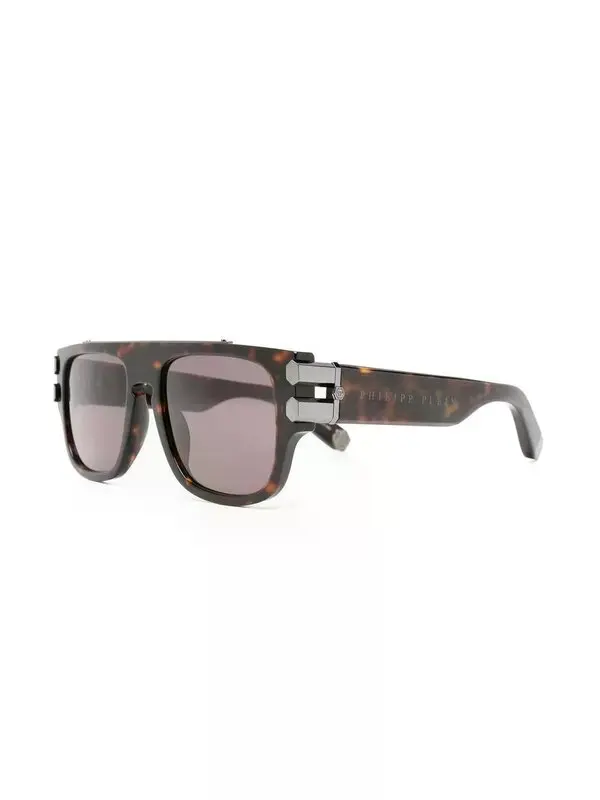 Philipp Plein Tortoiseshell-effect Tinted Sunglasses