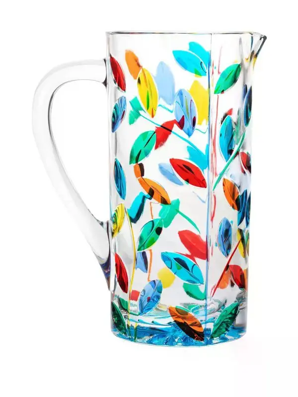 LES-OTTOMANS Abstract-print Glass Jug