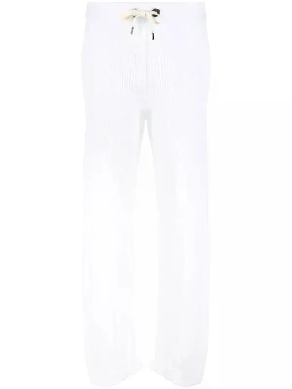 Brunello Cucinelli Fine-ribbed Knitted Trousers