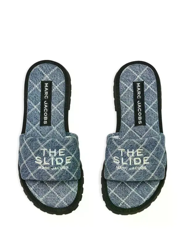 Marc Jacobs The Quilted Denim Slides