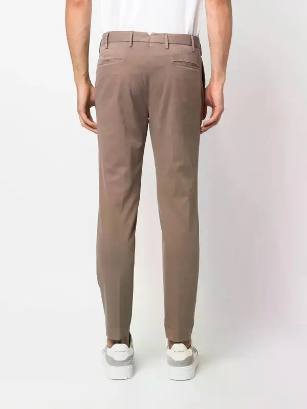 Incotex Low-rise Straight-leg Trousers - Brown