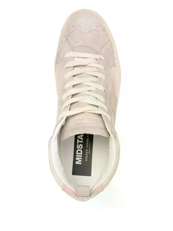 GOLDEN GOOSE Mid Star Suede Sneakers - Neutrals