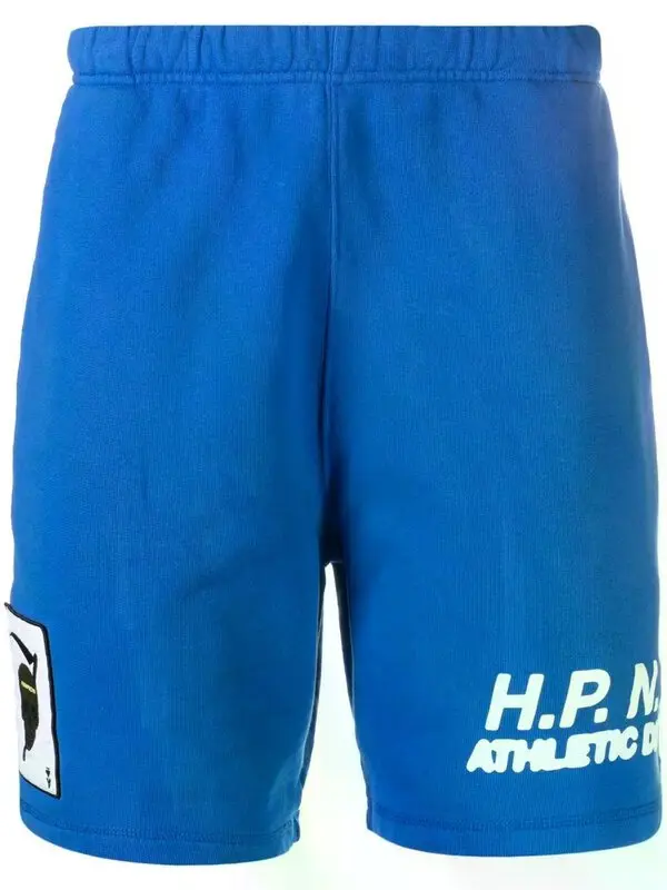 Heron Preston Patch-detail Track Shorts - Blue
