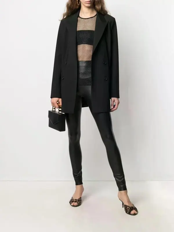 Wolford High-rise Faux-leather Leggings