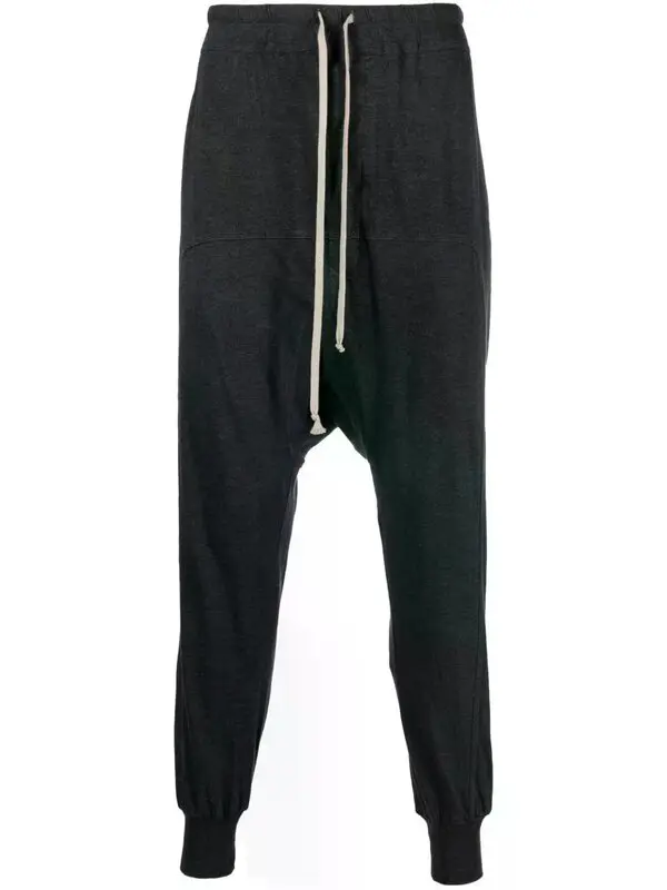 Rick Owens Drop-crotch Drawstring Track Pants - Grey