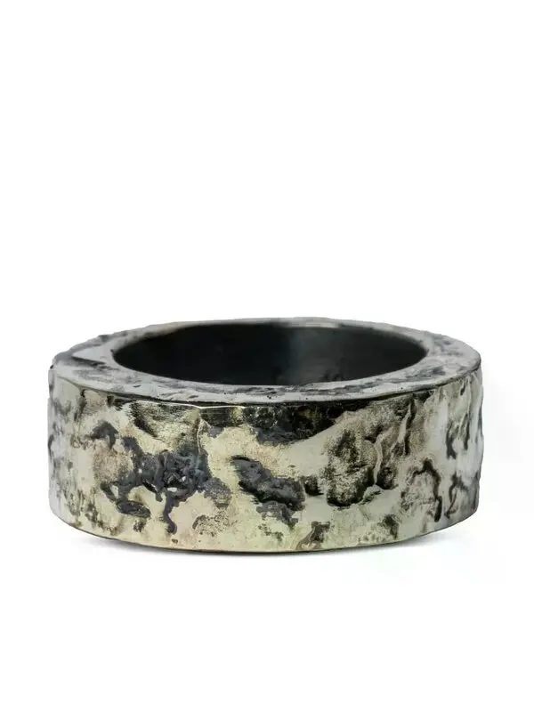 PARTS OF FOUR 10kt White Gold Crescent Crevice Ring - Silver