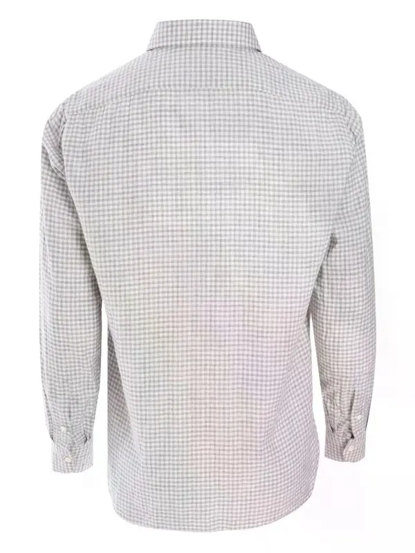 LUIGI BORRELLI Checked Poplin Shirt