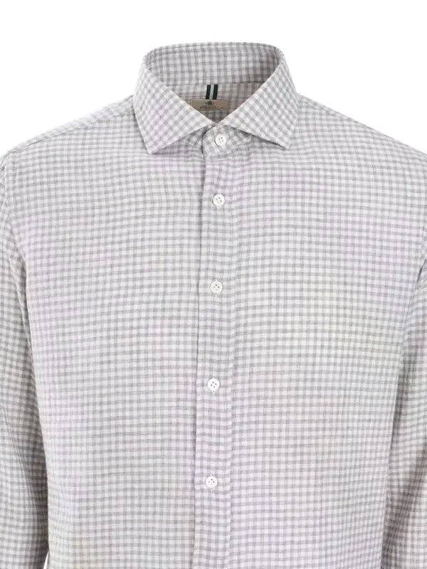 LUIGI BORRELLI Checked Poplin Shirt