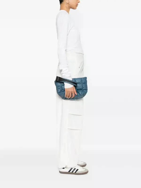 VEECOLLECTIVE Quilted Recycled Nylon Porter Clutch