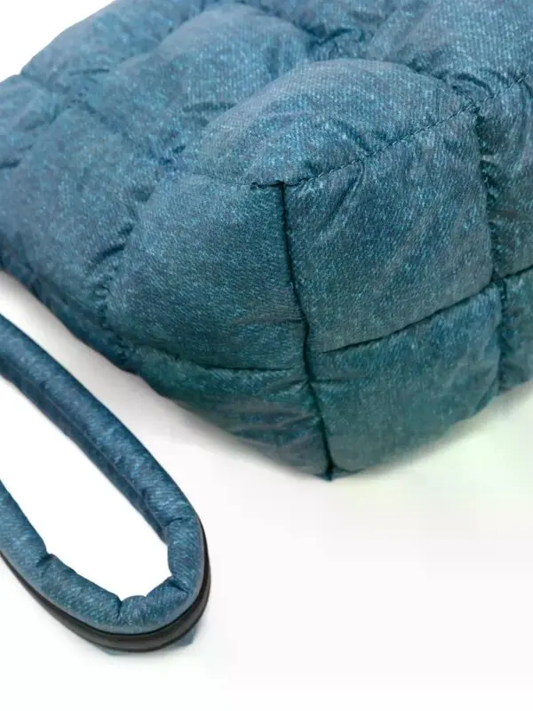 VEECOLLECTIVE Quilted Recycled Nylon Porter Clutch