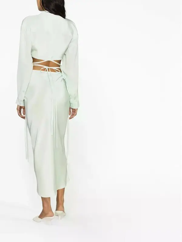 Christopher Esber Loophole Cut-out Midi Skirt