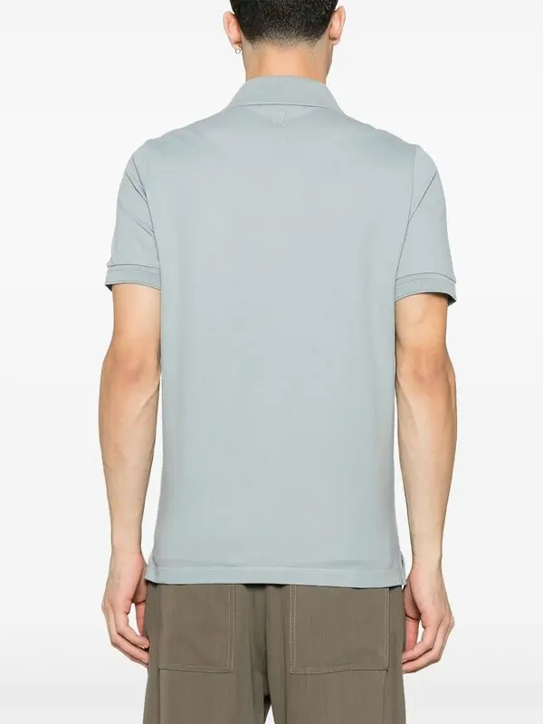 Canali Cotton Polo Shirt - Blue