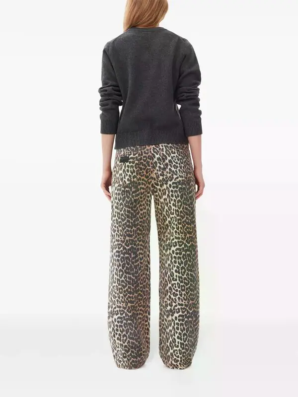 GANNI Intarsia-knit Tiger Jumper