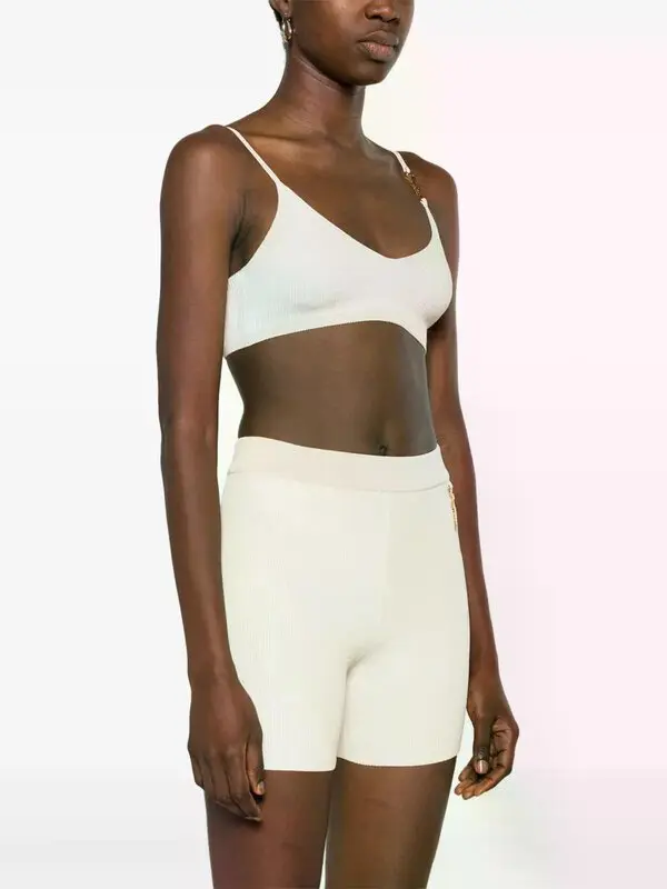 Jacquemus Pralu Logo-plaque Bralette Top