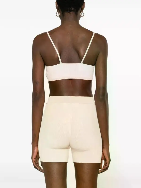 Jacquemus Pralu Logo-plaque Bralette Top