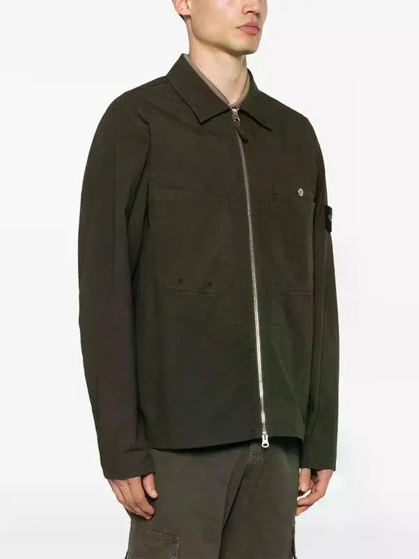 Stone Island Compass-badge Overshirt - Green