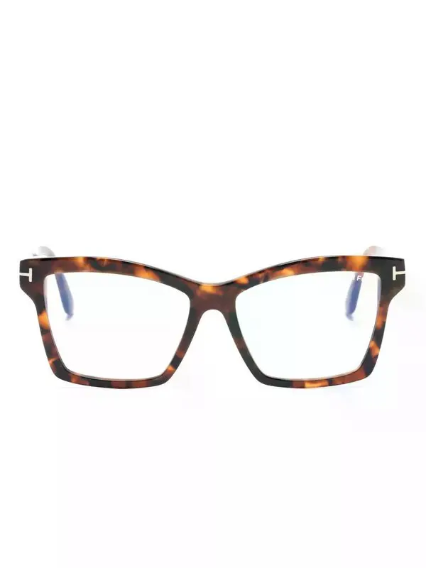 TOM FORD Light-filtering Square-frame Glasses - Brown
