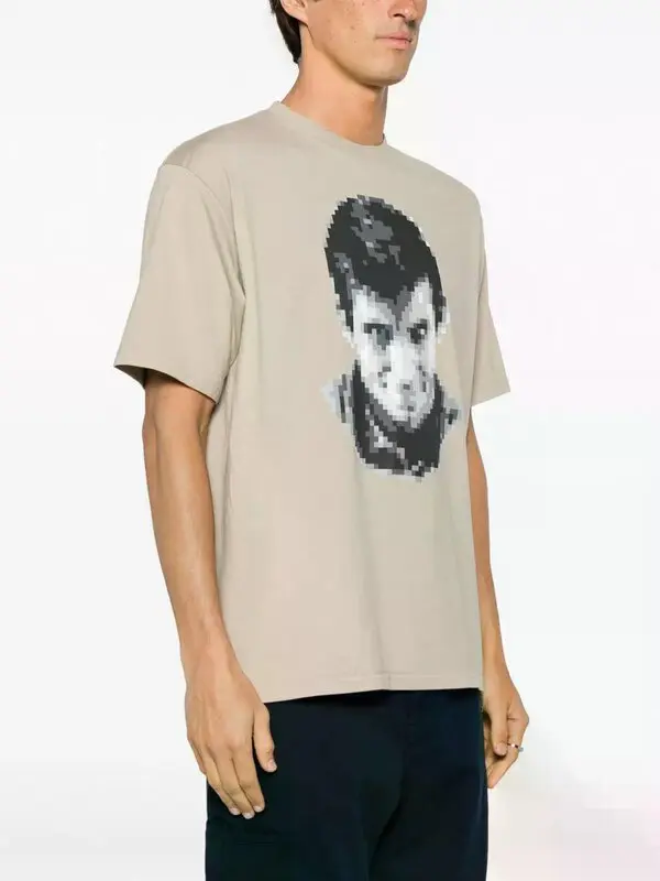 Undercover Pixelated-print Cotton T-shirt