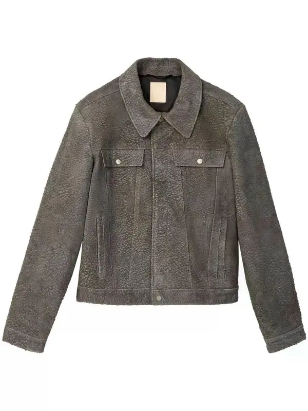 Camper Leather Jacket - Grey
