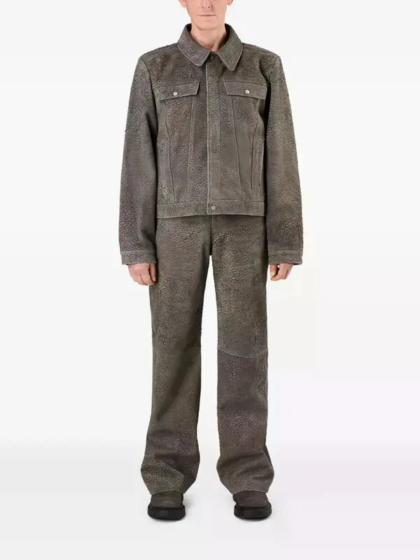 Camper Leather Jacket - Grey