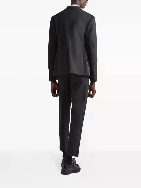 Prada Pressed-crease Cropped Trousers