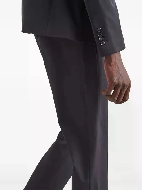 Prada Pressed-crease Cropped Trousers