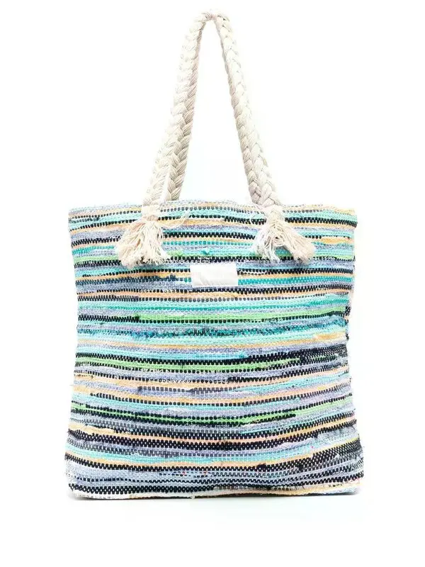Vilebrequin Woven Rope-detail Tote Bag - Blue