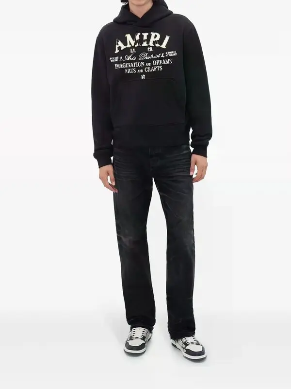 Amiri Logo-print Cotton Hoodie