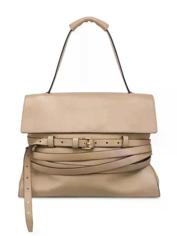 Moschino Tie Me Tote Bag - Neutrals
