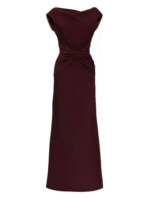 Amsale Twist Crepe Dress