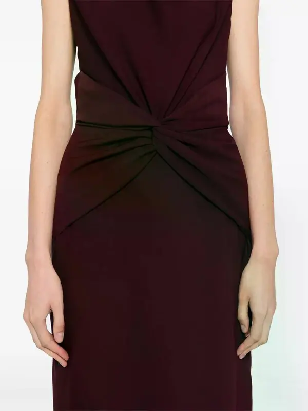 Amsale Twist Crepe Dress