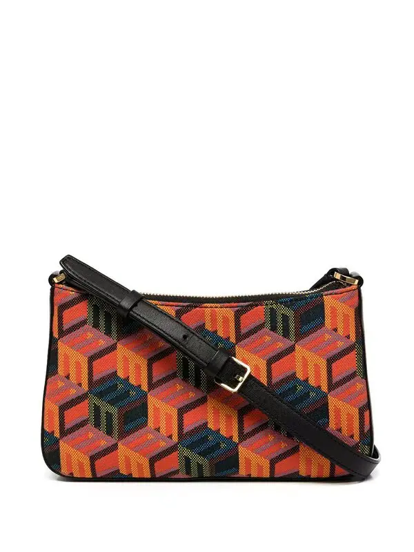 Mcm Mini Cubic-monogram Shoulder Bag