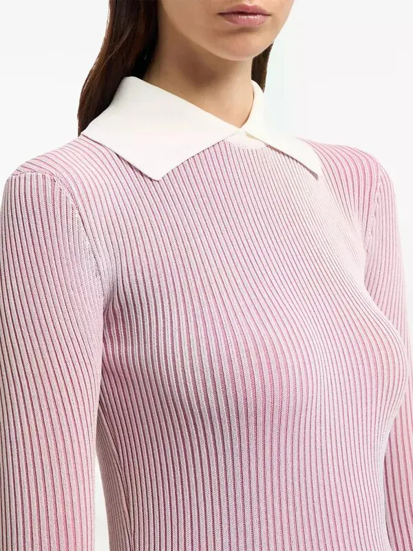 Gcds Ribbed Knit Cropped Sweater