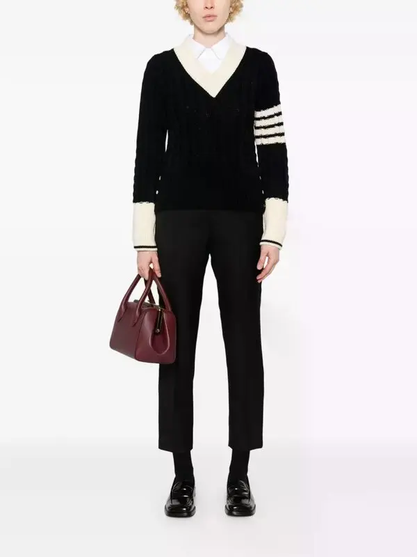 Thom Browne 4-bar Cable-knit Jumper