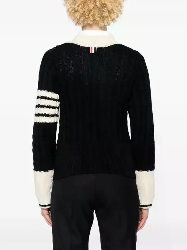Thom Browne 4-bar Cable-knit Jumper